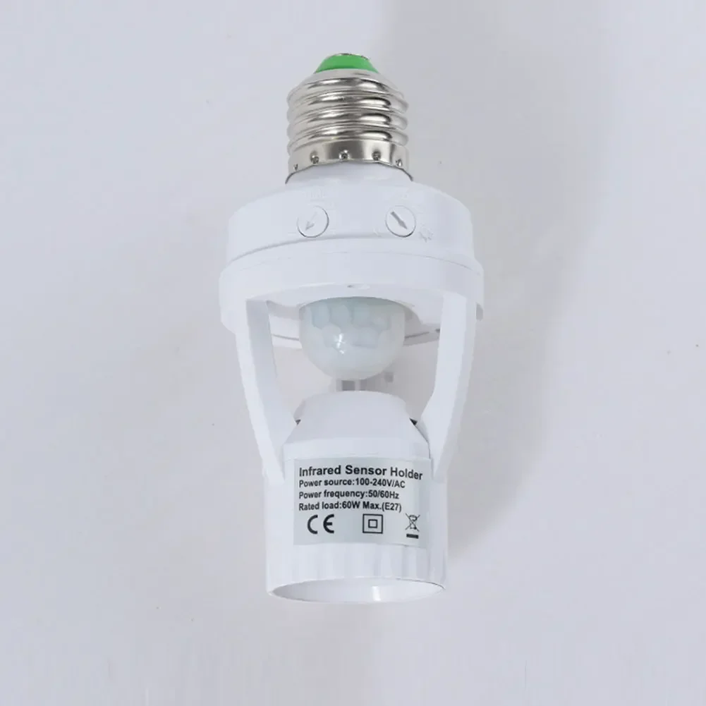 Smart-E27-PIR-Motion-Sensor-Light-Switch-Detector-Base-Lamp-Holder-Lux ...