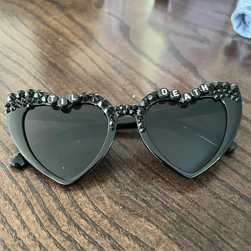 Til-Death-black-Sunglasses-Halloween-Wedding-engagement-Bachelorette ...