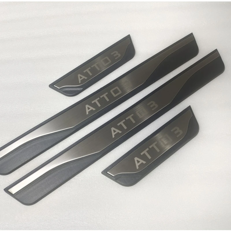 Car Door Sill For BYD Atto 3 2022 Welcome Pedal Case Scuff Plate Trim ...