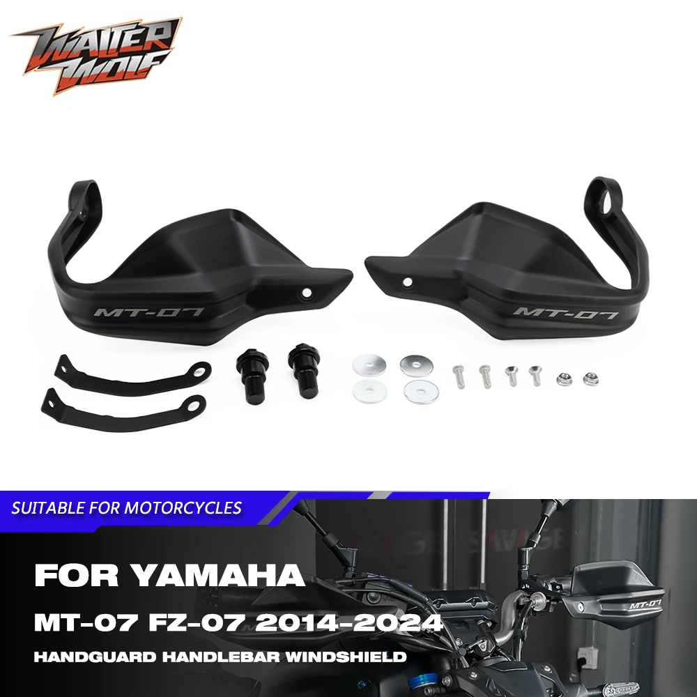 2024-MT-07-MT-03-Black-Handguard-Windshield-For-Yamaha-MT07-MT03-MT25 ...