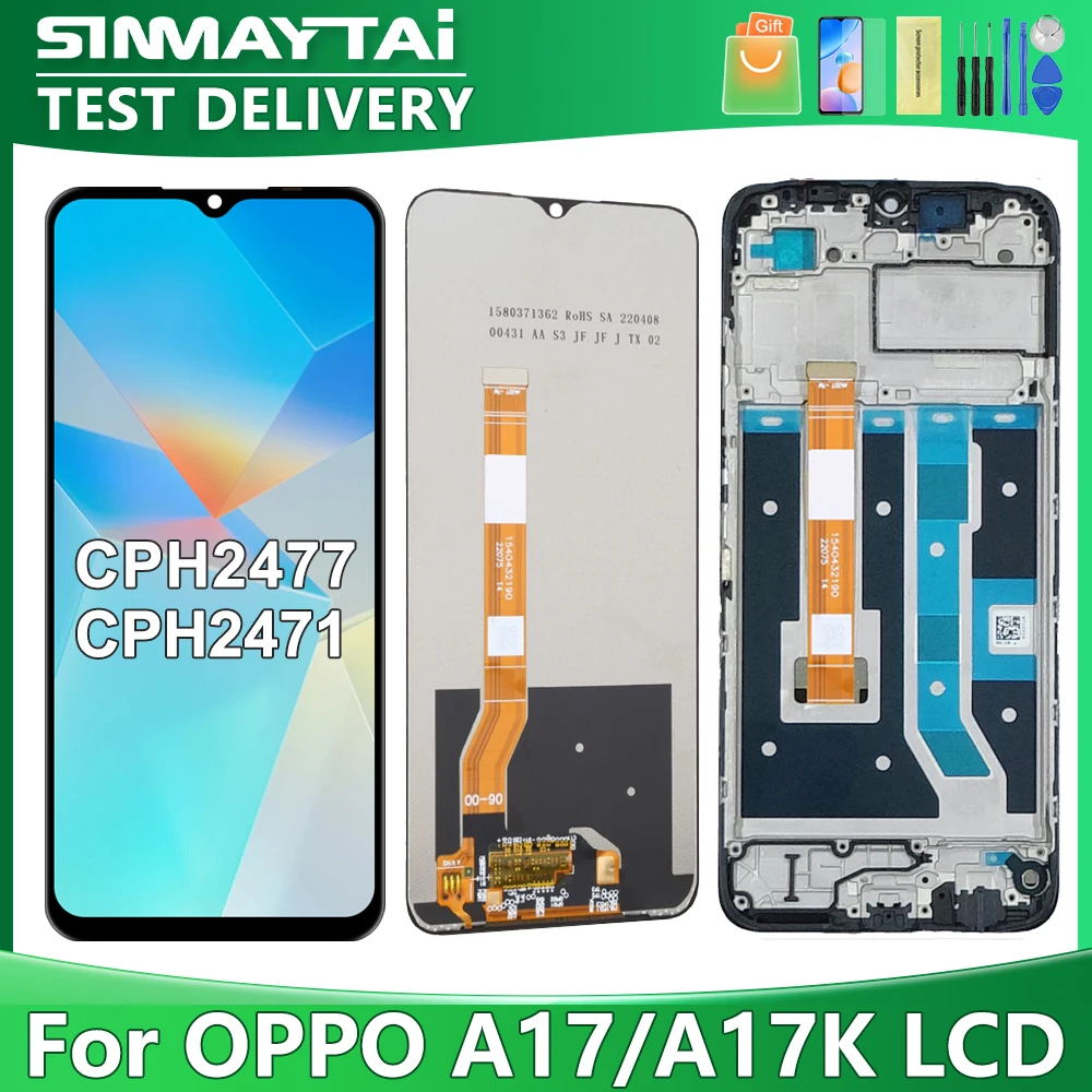 6.56''OEM For OPPO A17 CPH2477 For OPPO A17K CPH2471 LCD Display Touch ...