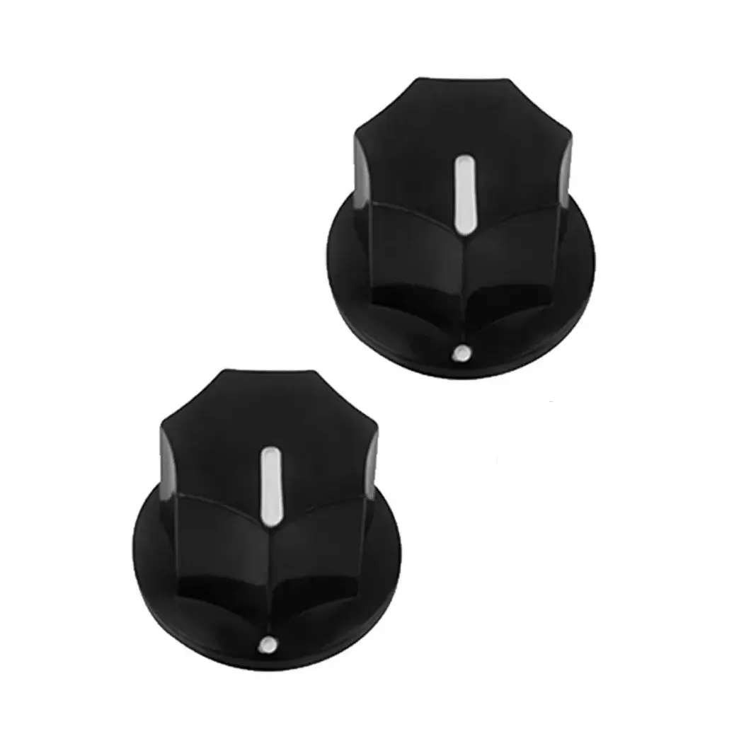 NEW-20pcs-Black-Vintage-Guitar-Bass-Knobs-Amp-Amplifier-Effect-Pedal ...