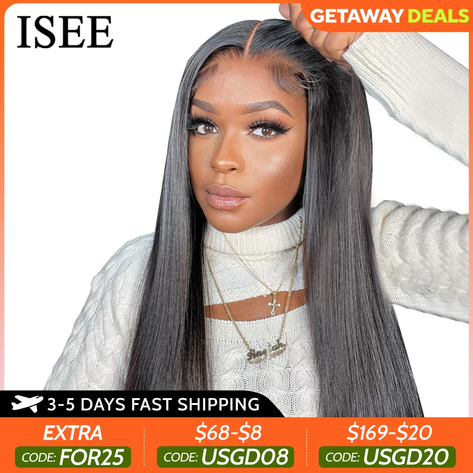 Isee-Glueless-Straight-Wig-pr-arrancadas-Wear-e-Go-Perucas-Lace-Front ...