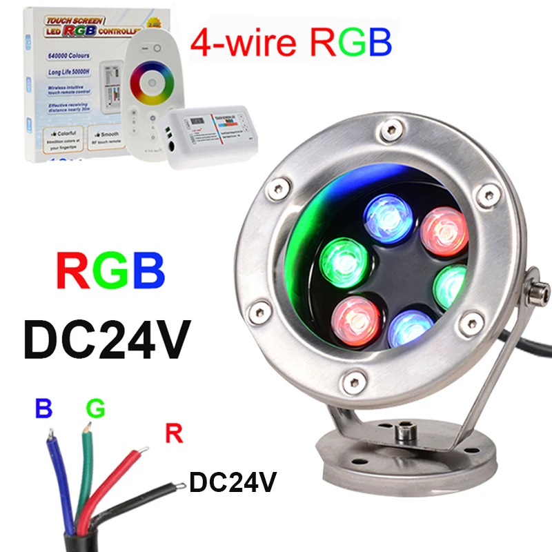 Fountain-Light-4-wire-external-control-RGB-LED-Underwater-Light-RGB-LED ...