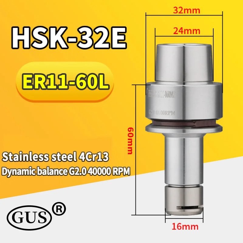 HSK25E-HSK32E-HSK40E-tool-holderER11-ER16-ER20collet-chuck-High-speed ...