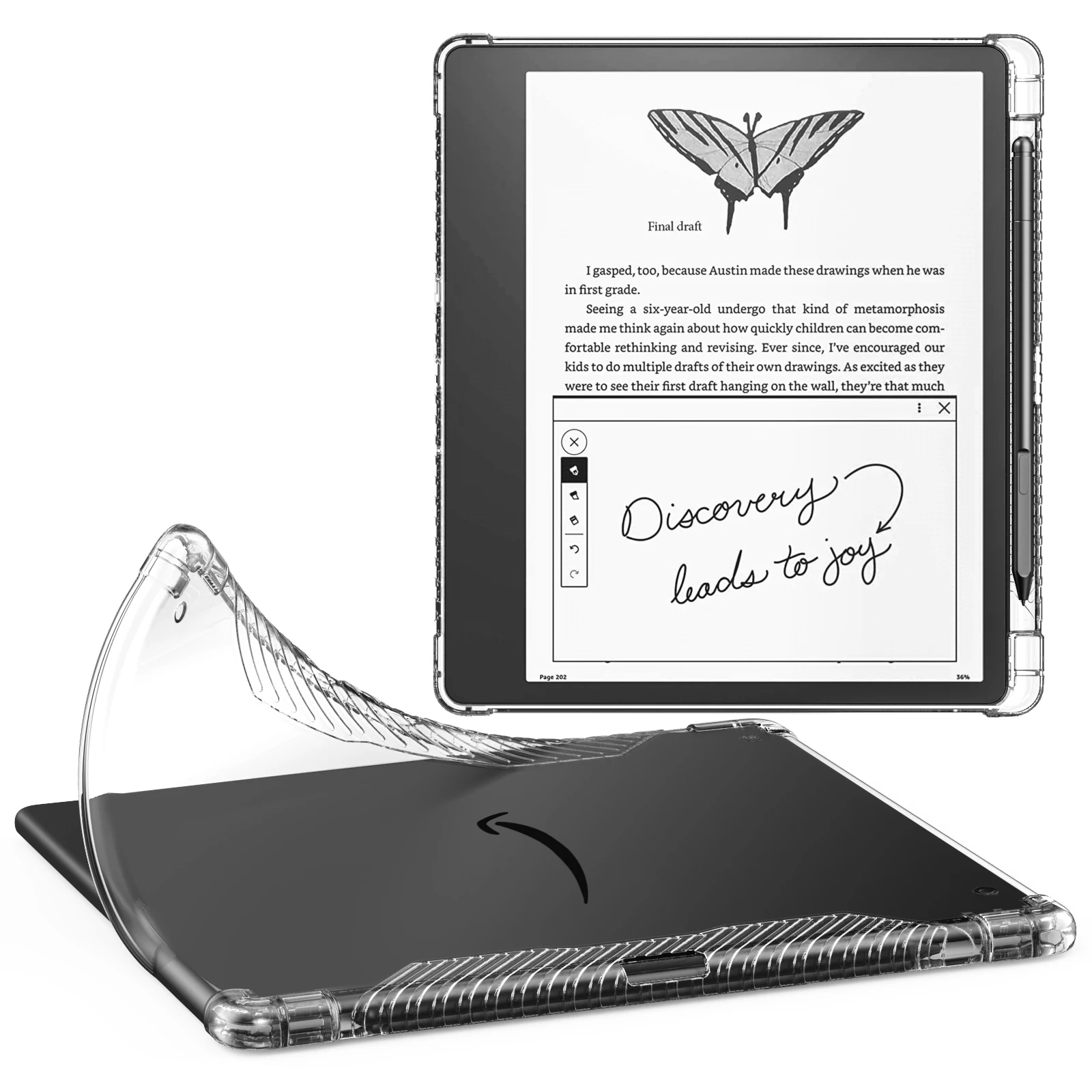 MoKo-Case-for-10-2-Kindle-Scribe-1st-gen-2022-Ultra-Clear-Soft-Flexible ...