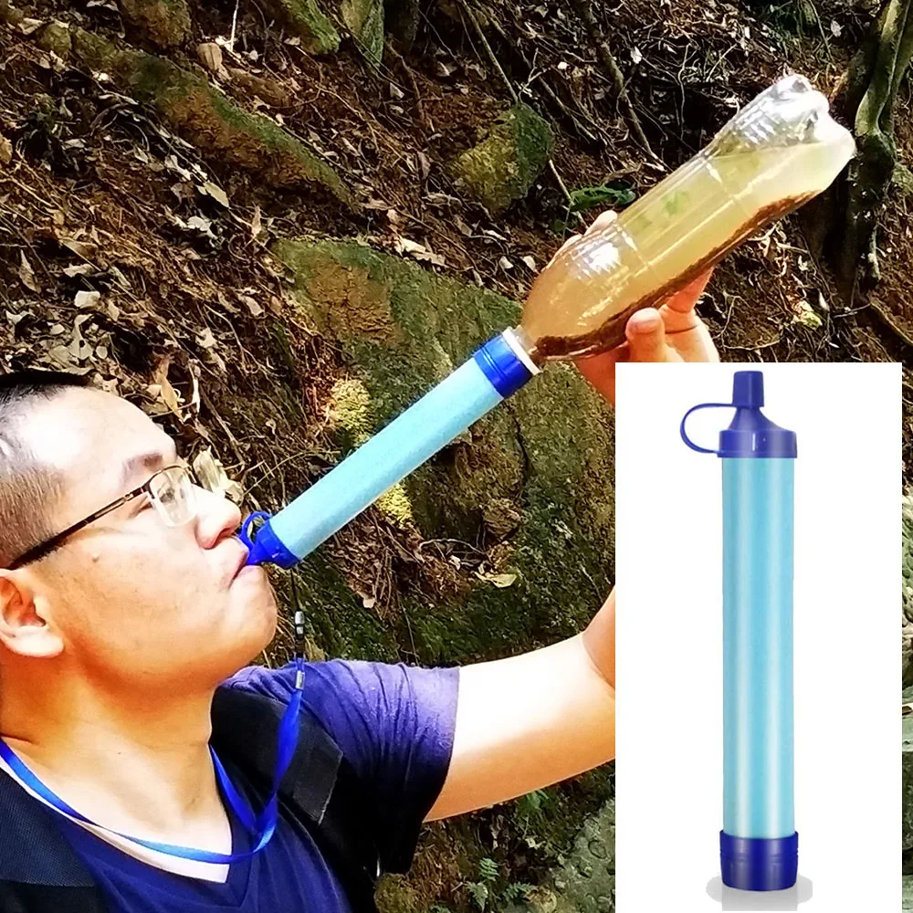 Outdoor-Water-Purifier-Camping-Hiking-Emergency-Life-Survival-Portable ...