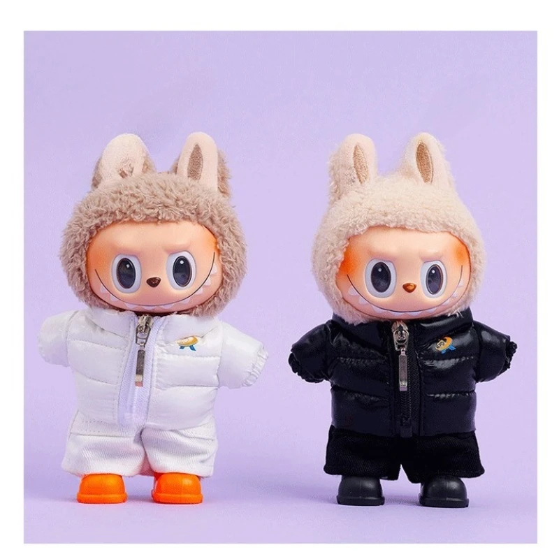 For 15cm 17cm Labubu Doll Winter Down Jackets Skiwear Outfit Clothes ...