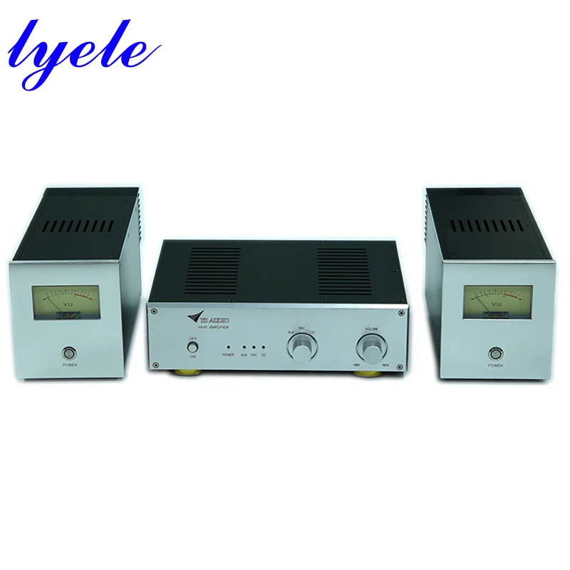 Lyele Audio Accuphase Hifi Sound Preamplifier Audio Amplifier High Power 125w*2 Vu Meter Fet 2 ...