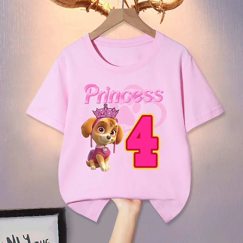 Camiseta-de-dibujos-animados-para-ni-os-camiseta-rosa-con-estampado-de ...