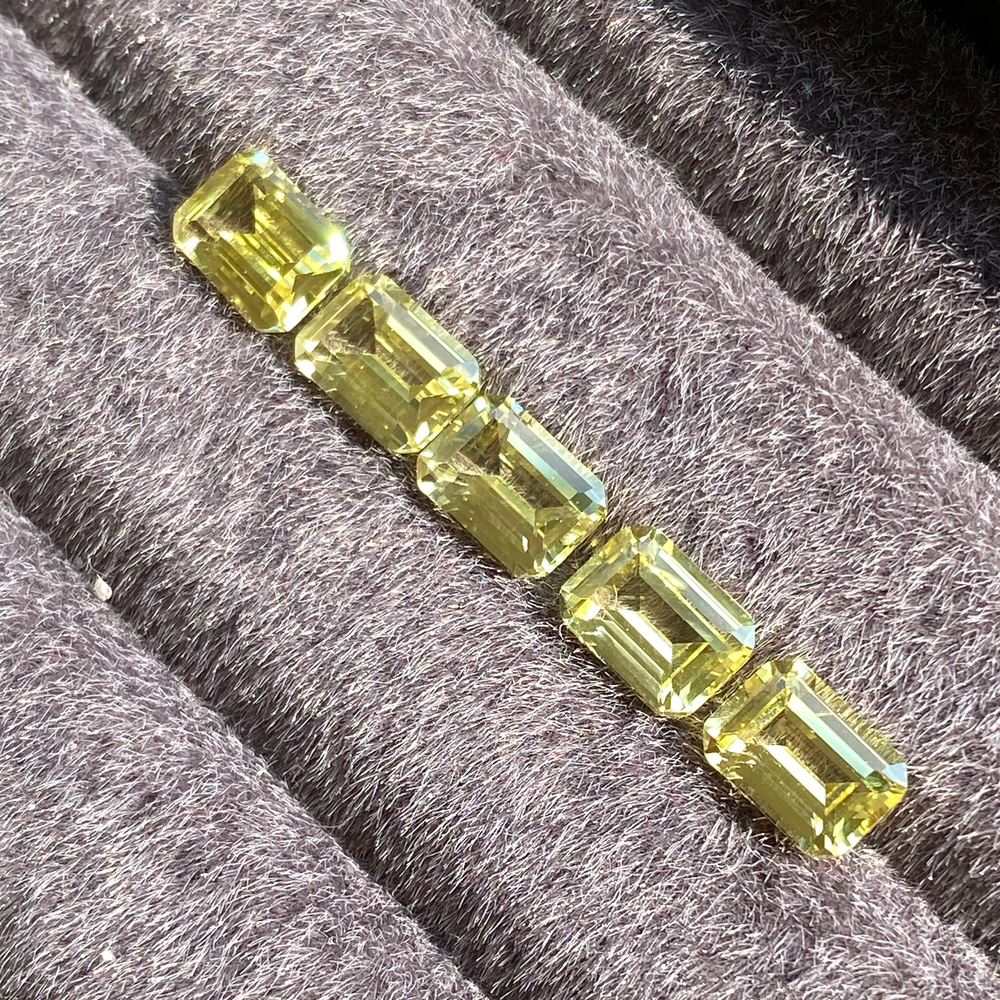 Eme jewe Lab Grown Sapphire Yellow Emerald Cut For Charms Advanced ...