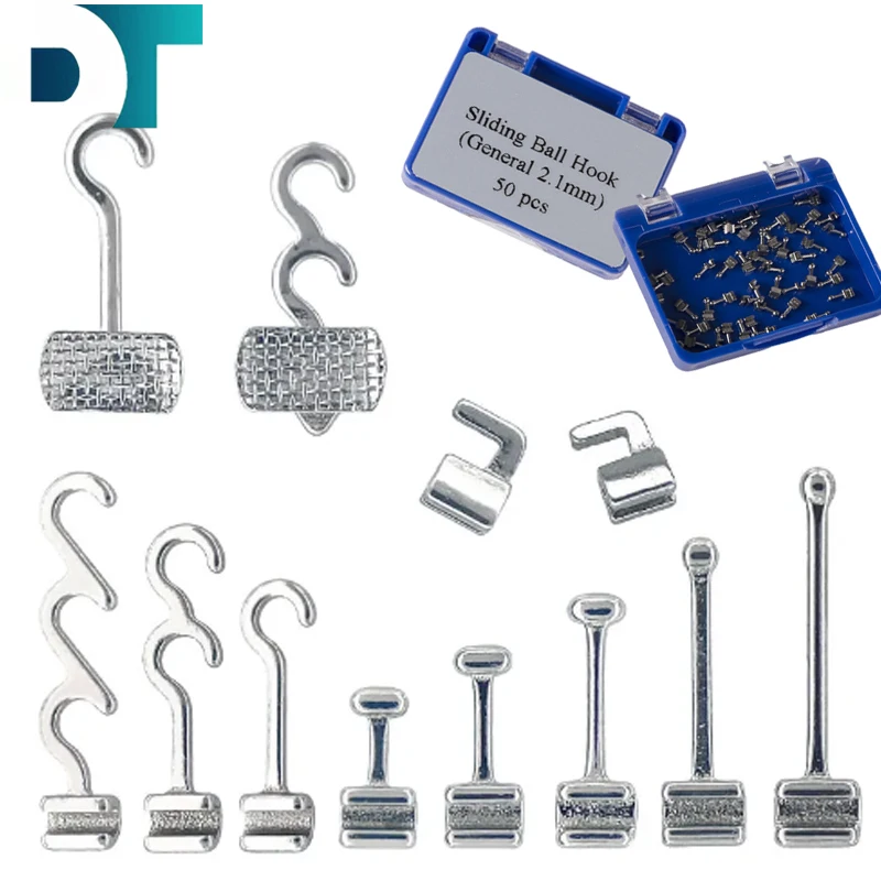50pcs-Dental-Orthodontic-Crimpable-Multi-Function-Long-Hook-on ...