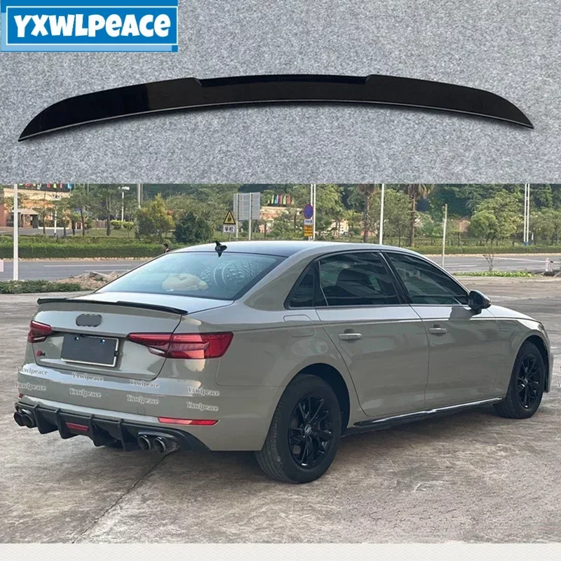 For-Audi-A4-B9-2017-2018-2019-2020-21-2022-Spoiler-High-Quality-ABS ...