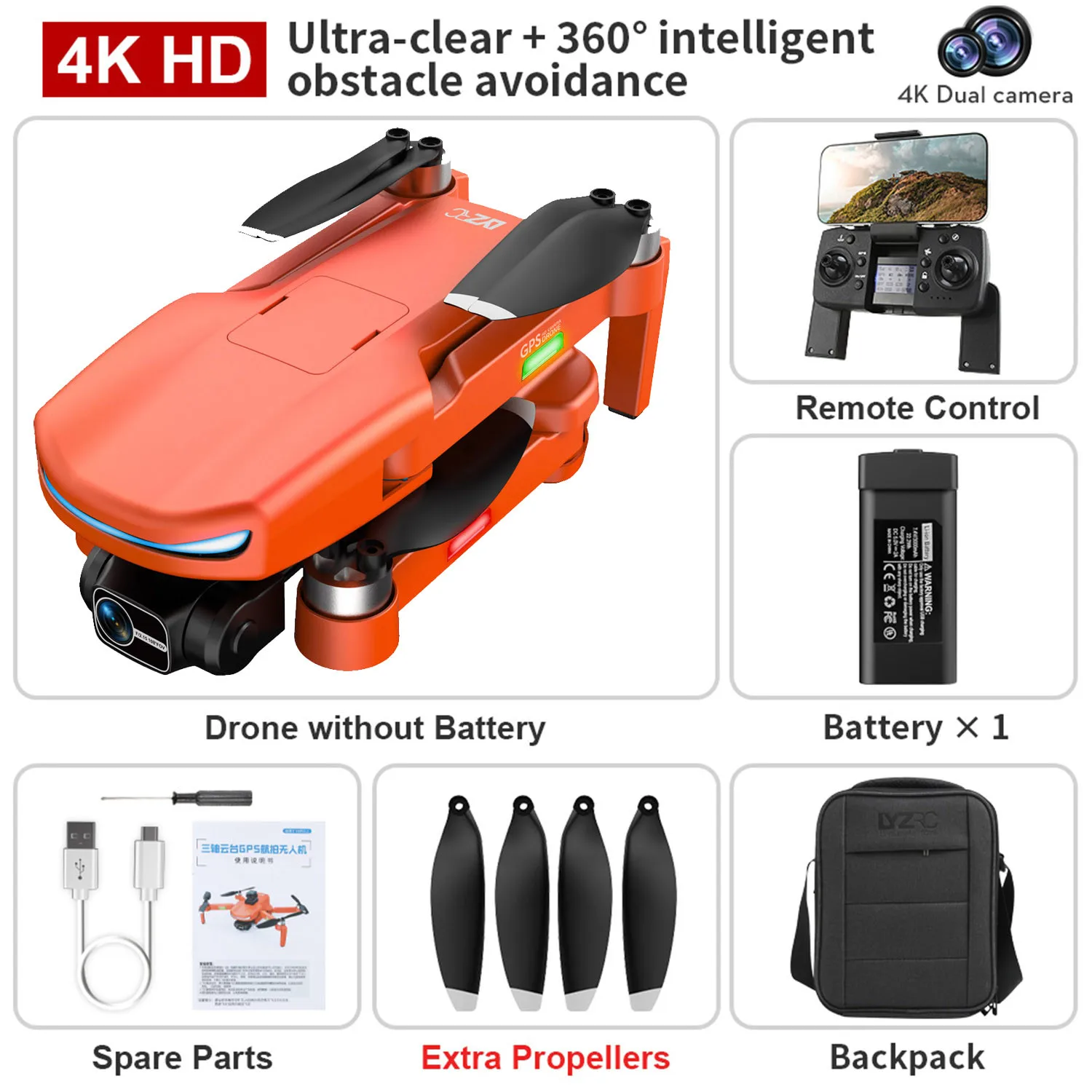 new-L800-Pro-2-RC-Drone-4K-Optical-three-axis-With-Dual-Cameras ...