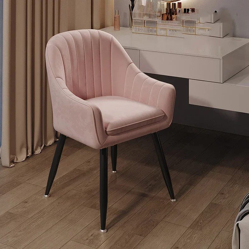 Pink-Ergonomic-Dining-Chairs-Apartment-Banquet-Hair-Stylist-Garden ...
