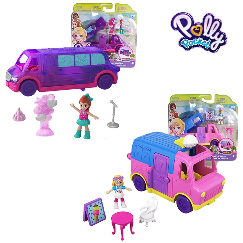 Polly-Pocket-Pollyville-Ice-Cream-Truck-Pollyville-Party-Limo-Car ...