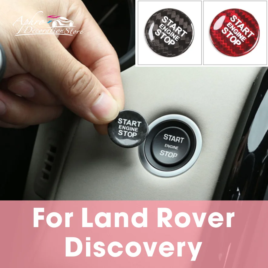 Car-Carbon-Fiber-Engine-Start-Stop-Switch-Button-Cover-For-Land-Rover ...