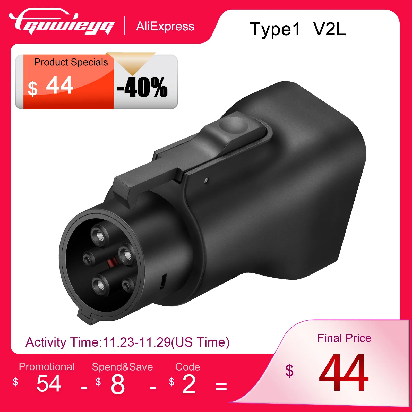 V2L-Discharger-For-Type1-j1772-Car-Discharge-EV-Cable-Adapter-Support-Hyundai-Kia-Genesis-Ford ...