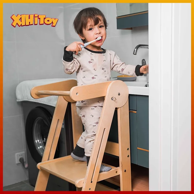 XIHATOY Children's washing table, step stool, baby learning tower with ...