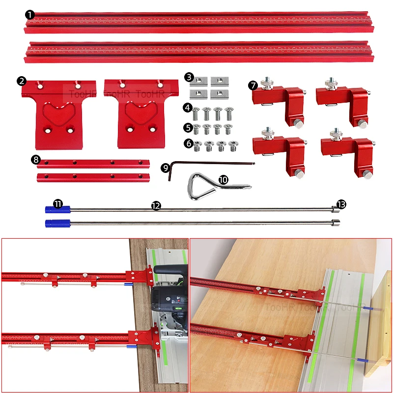 Woodworking-Parallel-Rail-Guide-System-Aluminium-Alloy-Circular-Saw ...