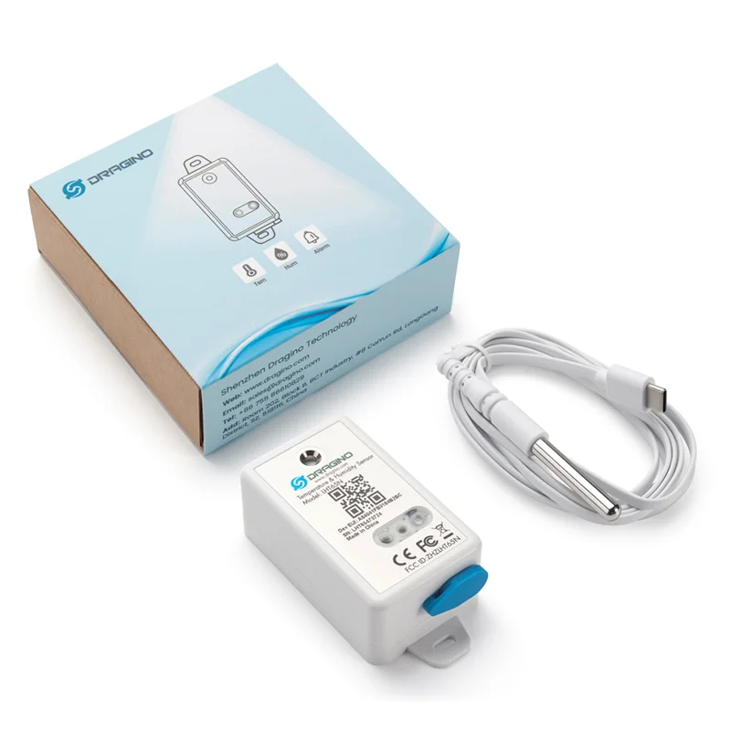Dragino 오리지널 LHT65N E3 LoRaWAN 온도 및 습도 센서, LoRaWAN 클래스 A 프로토콜, 2400mAh ...