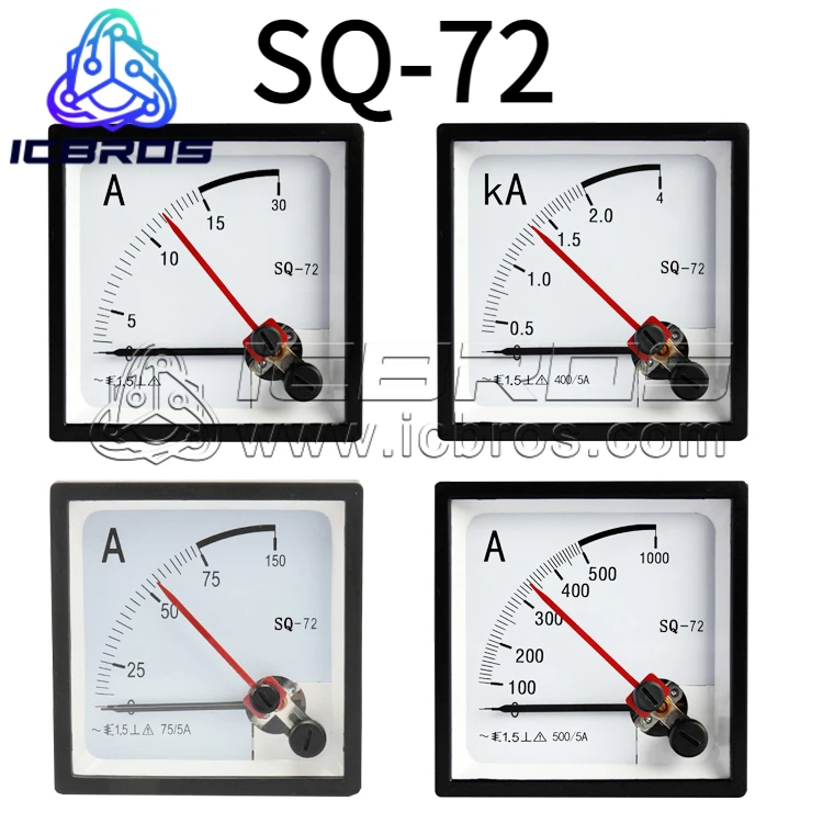 Shockproof-Red-Double-Pointer-Plate-Meter-volt-metro-prova-de-explos-o ...