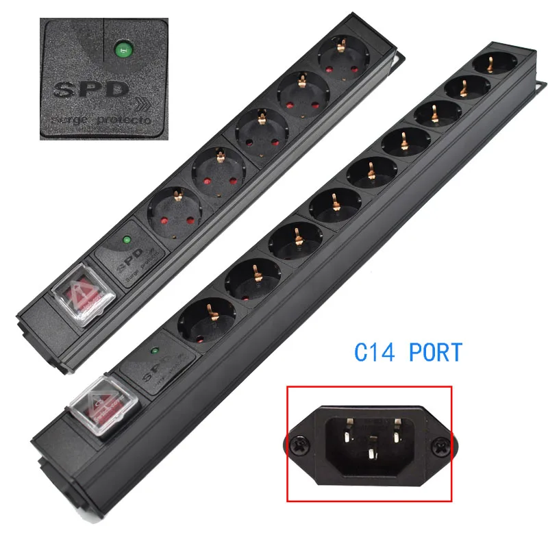 C14-port-PDU-Power-Strip-board-Distribution-Cabinet-2-10-Way-German ...