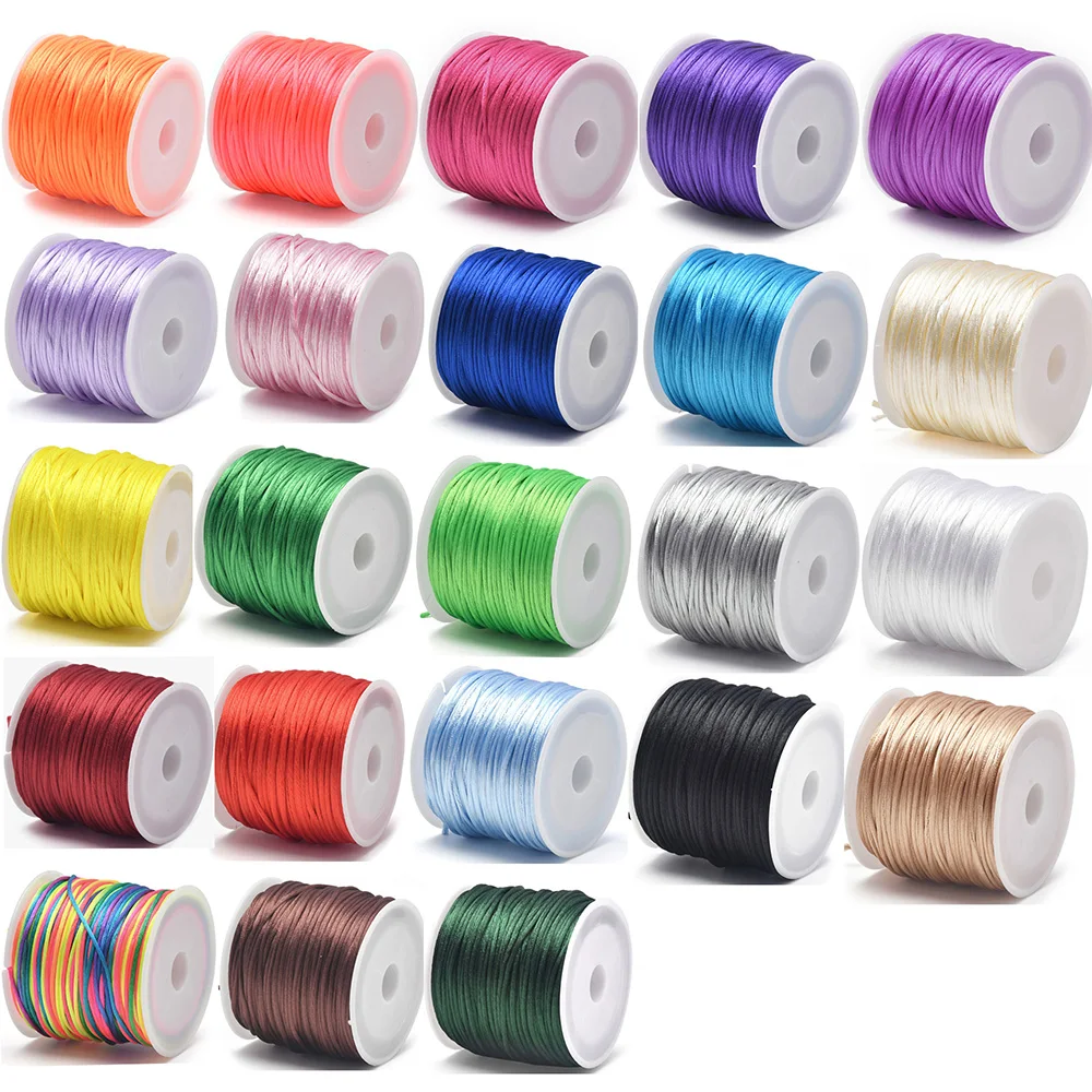 1.5mm Crafts Satin Rattail Cord String from Nylon for Chinese Knot ...