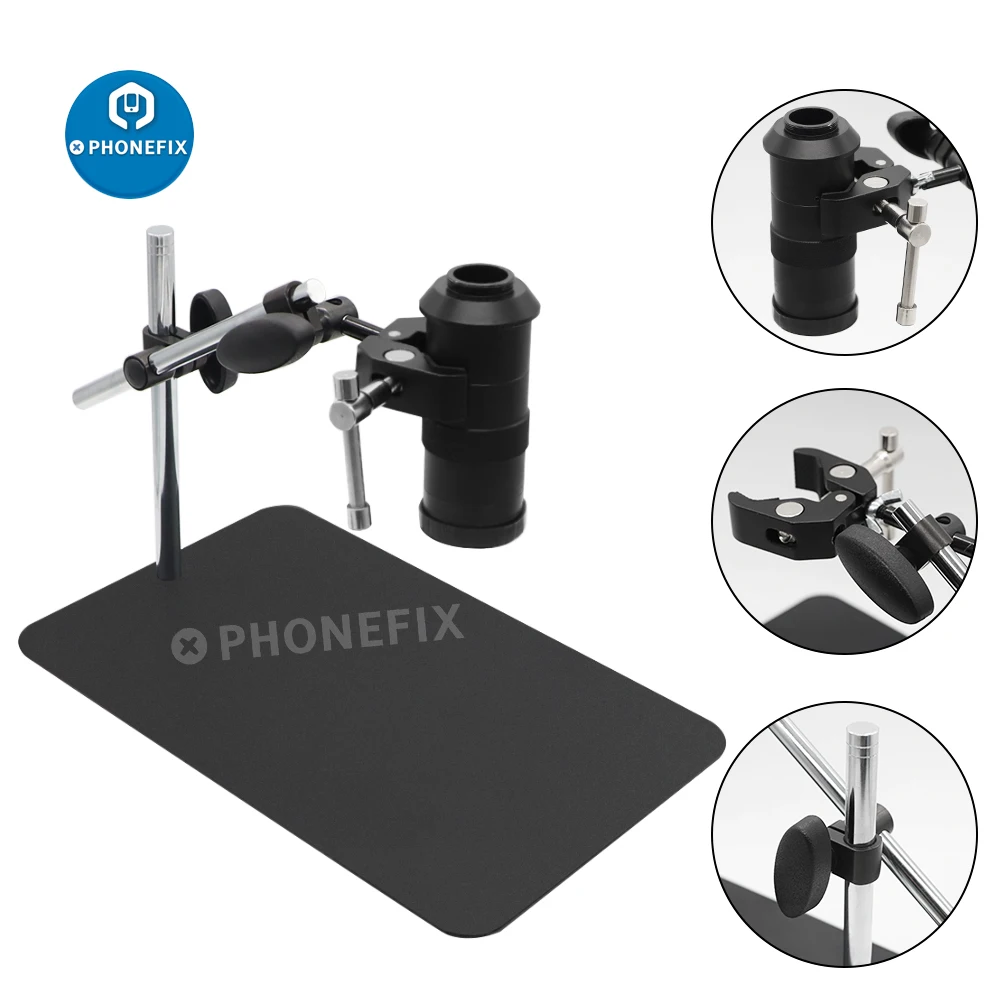 Universal Double Boom Stereo Zoom Microscope Stand Holder Focusing ...
