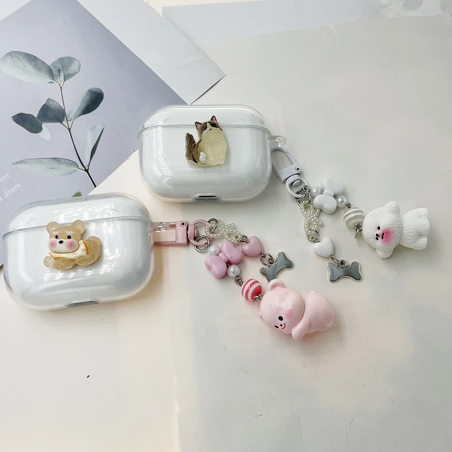 Cute dogs case For Jabra Elite 5 / Elite4 Elite3 Case Silicone earphone ...