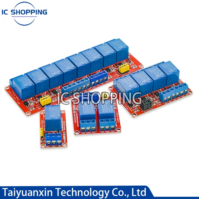 1 2 4 8 Channel 5V 12V Relay Module Board Shield with Optocoupler ...
