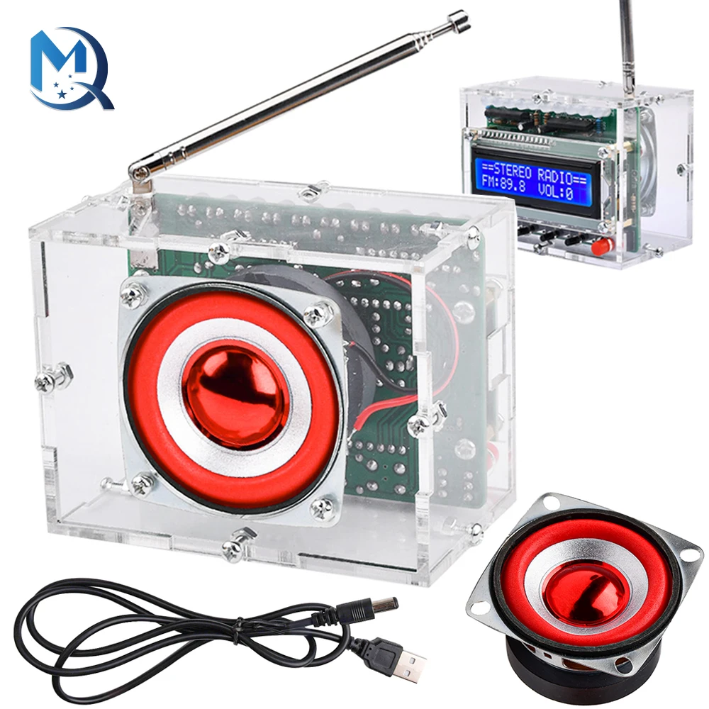DC-5V-87-108MHz-FM-Radio-Module-Digital-Radio-Kit-DIY-Soldering-Project ...