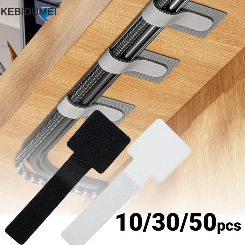 50-30-10PCS-Releasable-Cable-Organizer-Ties-Mouse-Earphones-Wire ...