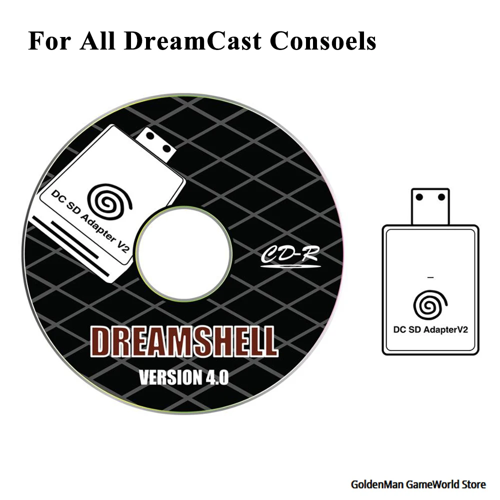 SD/TF Card Adapter Reader V2 for SEGA Dreamcast and CD with DreamShell ...