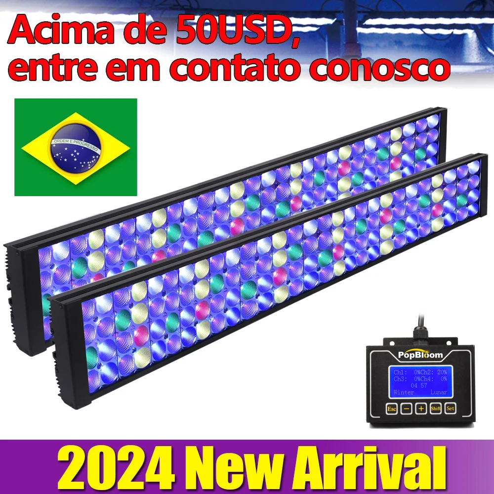 PopBloom-LED-Aqu-rio-Luz-L-mpada-Marinha-Espectro-Completo-gua-do-Mar ...