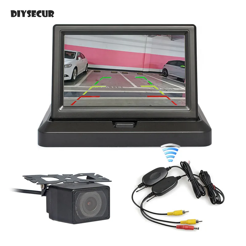 DIYSECUR-Wireless-Rear-View-Monitor-Kit-imperme-vel-IR-vis-o-noturna-c ...
