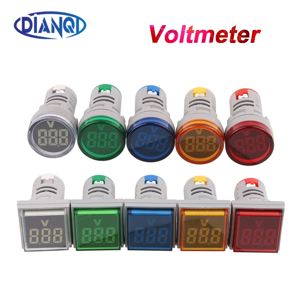 22MM-AC-60-500V-0-100A-LED-Voltmeter-voltage-meter-indicator-pilot ...