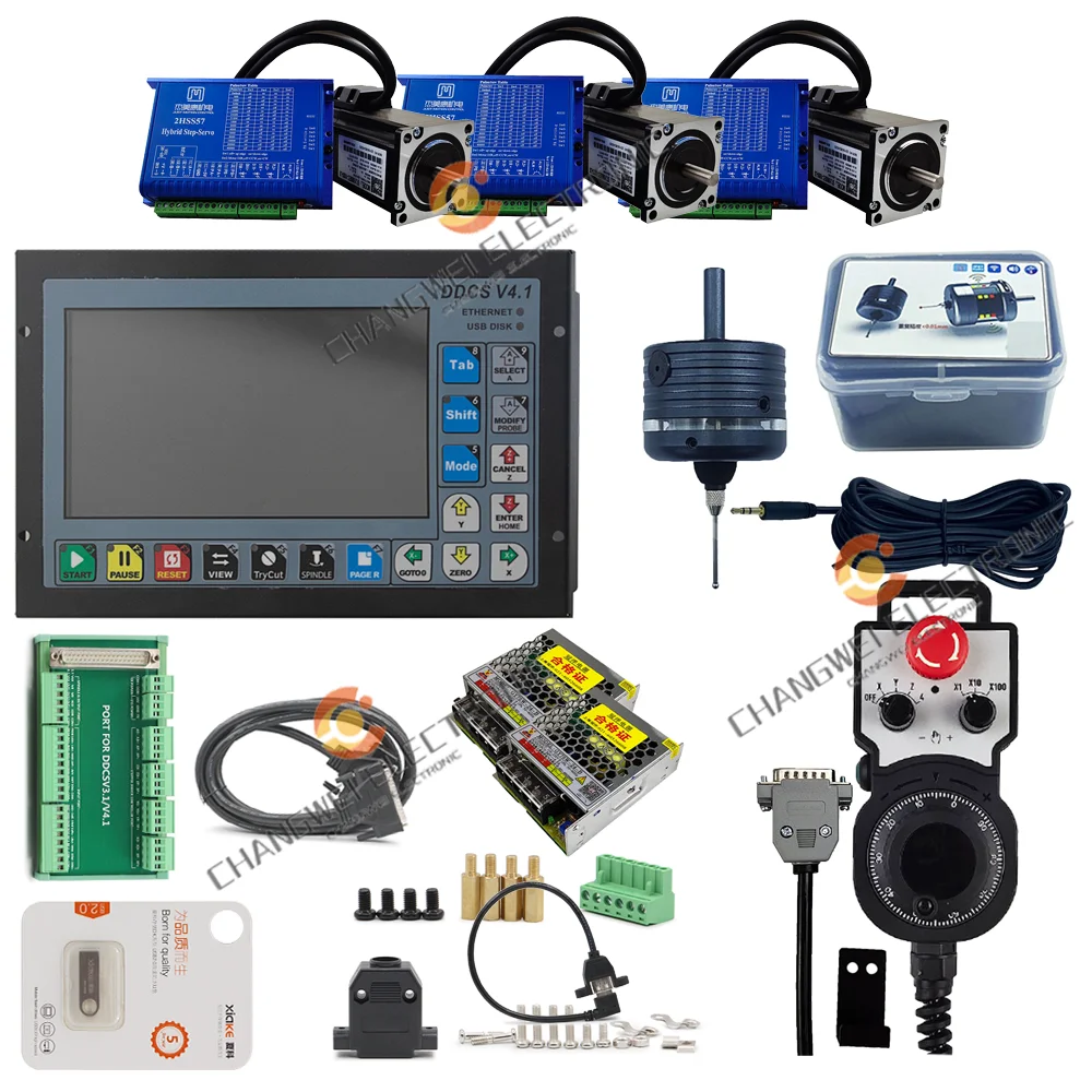 Ddcsv4-1-3-eixos-cnc-offline-controlador-aut-nomo-kit-servo-motor-h ...