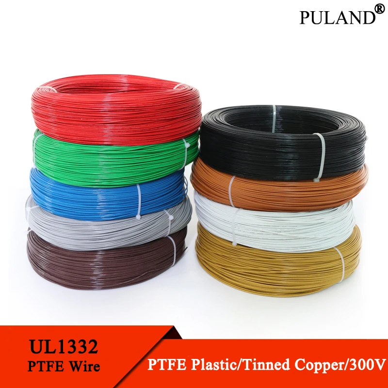 Cable de PTFE UL1332 FEP para impresora 3D, Cable de electrones de alta temperatura aislado de ...