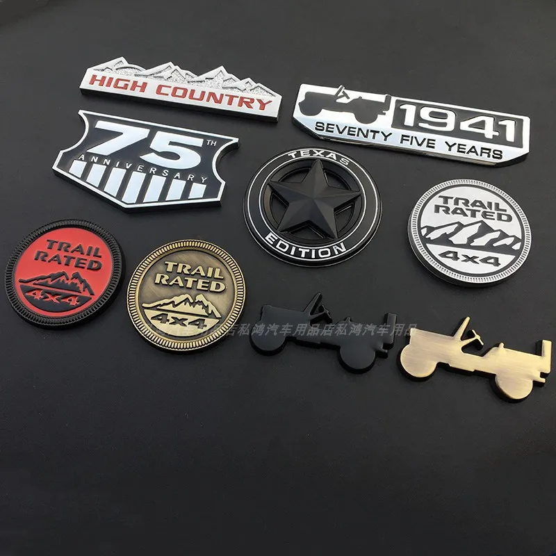 3D-Metal-High-Country-Emblem-4x4-Trail-Rated-Badge-Adesivos-para ...