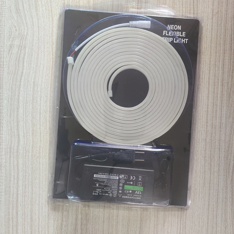 Silicon Slim LED Neon flex Rope Light Set With Adapter SMD2835 12 Volt ...