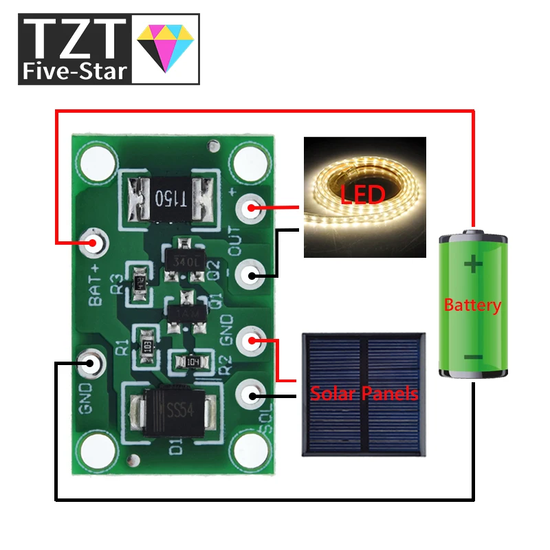 Solar-PCB-Controller-3-2V-3-7V-6V-12V-1A-Light-Control-Solar-Lawn-Lamp ...
