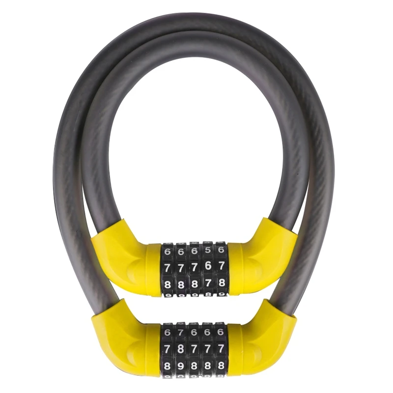 2PCS-Universal-Bicycle-Locks-Anti-Theft-5-Digit-Password-Road-Bike ...