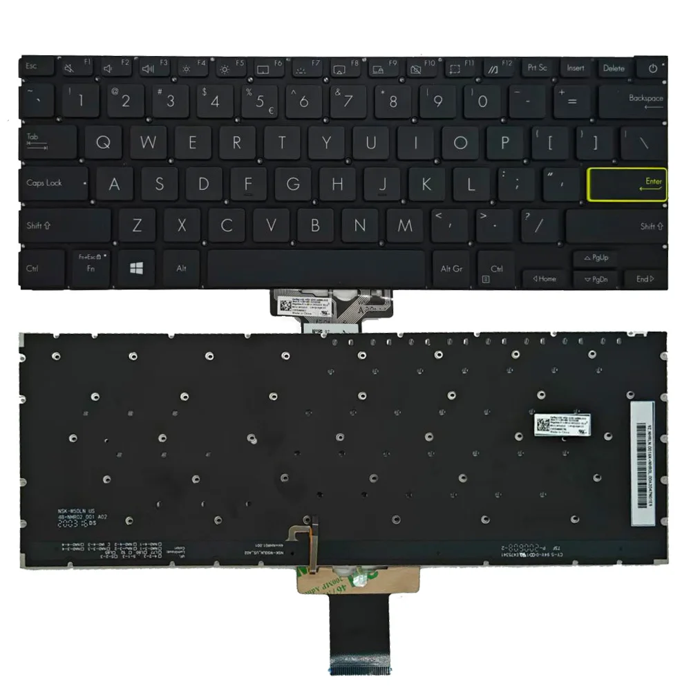 New US Backlit Keyboard For ASUS X321 X321JQ X321JA X321JP X321EA Black ...