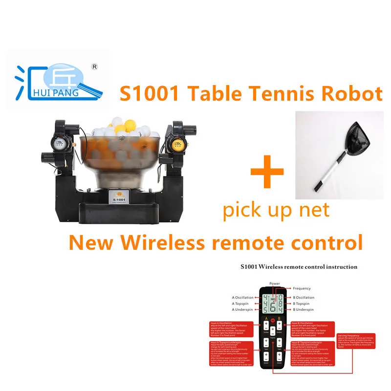 HUIPANG S-1001 Table Tennis Robot/Machine Pingpong balls Table Tennis ...