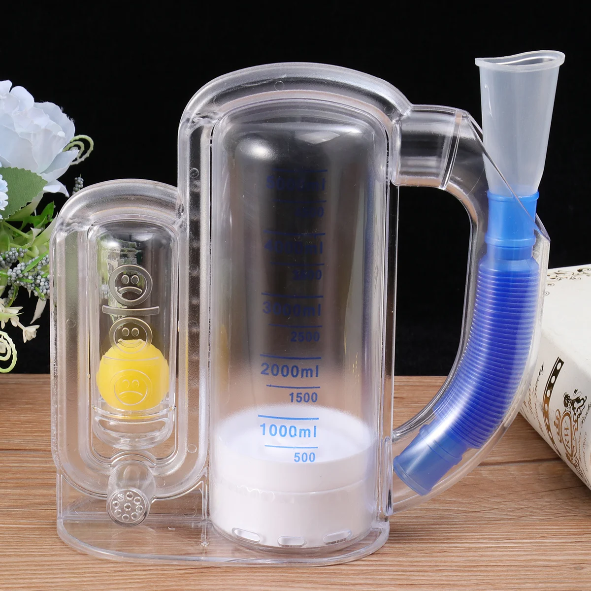5000ml-Apparatus-Vital-Capacity-Breathing-Trainer-Incentive-Spirometer ...