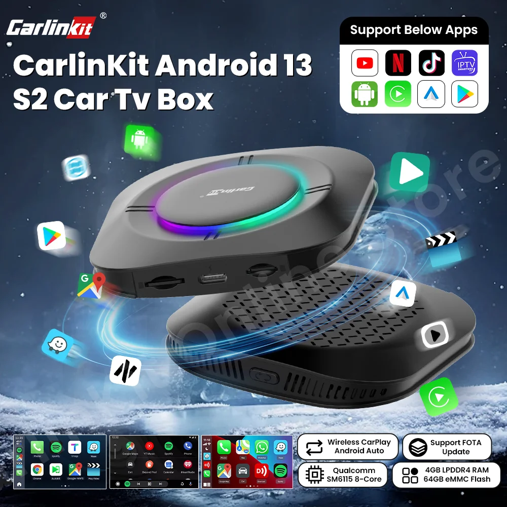 Carlinkit-Android-13-S2-Ai-Box-SM6115-Carplay-Wireless-Android-auto ...