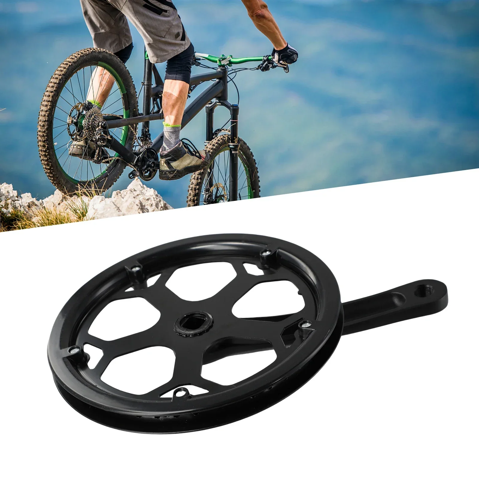 Single-Chainring-Bicycle-CrankArm-Set-48T-40T-52T-170mm-Crankset-Square ...