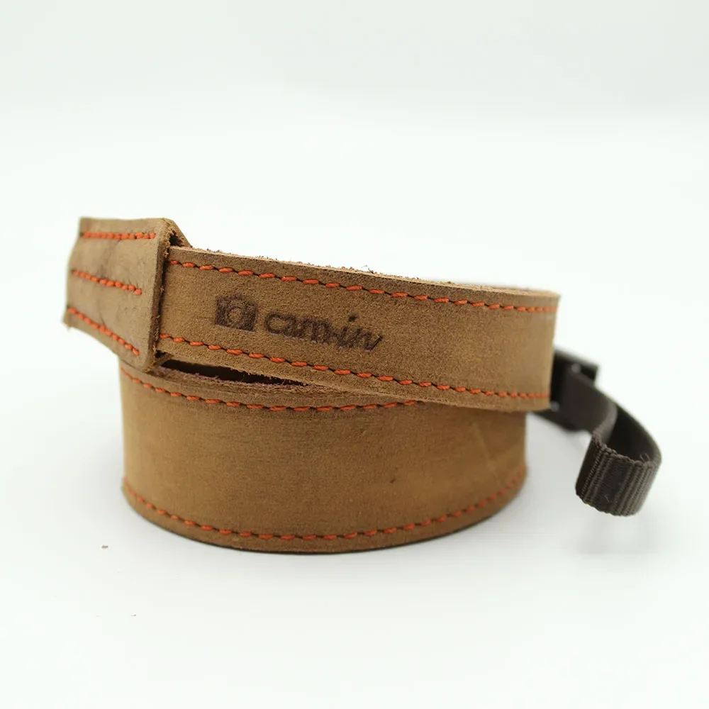 Cowhide leather camera strap durable cross body adjustable neck lanyard ...