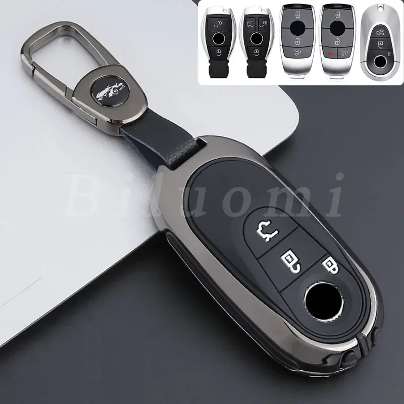 Zinc-Alloy-Silicone-Key-Fob-Cover-Case-for-Mercedes-Benz-C-S-Class-W223 ...